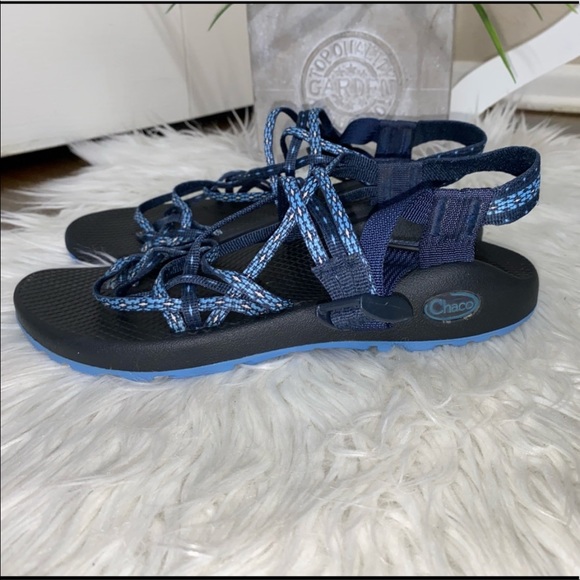 Chaco | Shoes | Chacos Strappy Blue Sandals | Poshmark